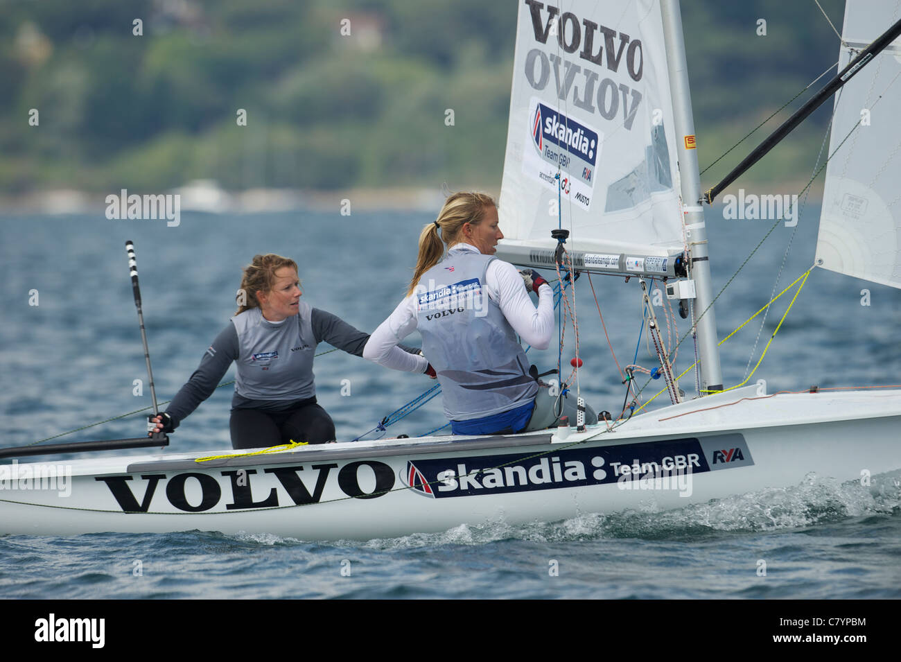Hannah Mills and Saskia Clark (GBR), 470, women's two person dinghy ...