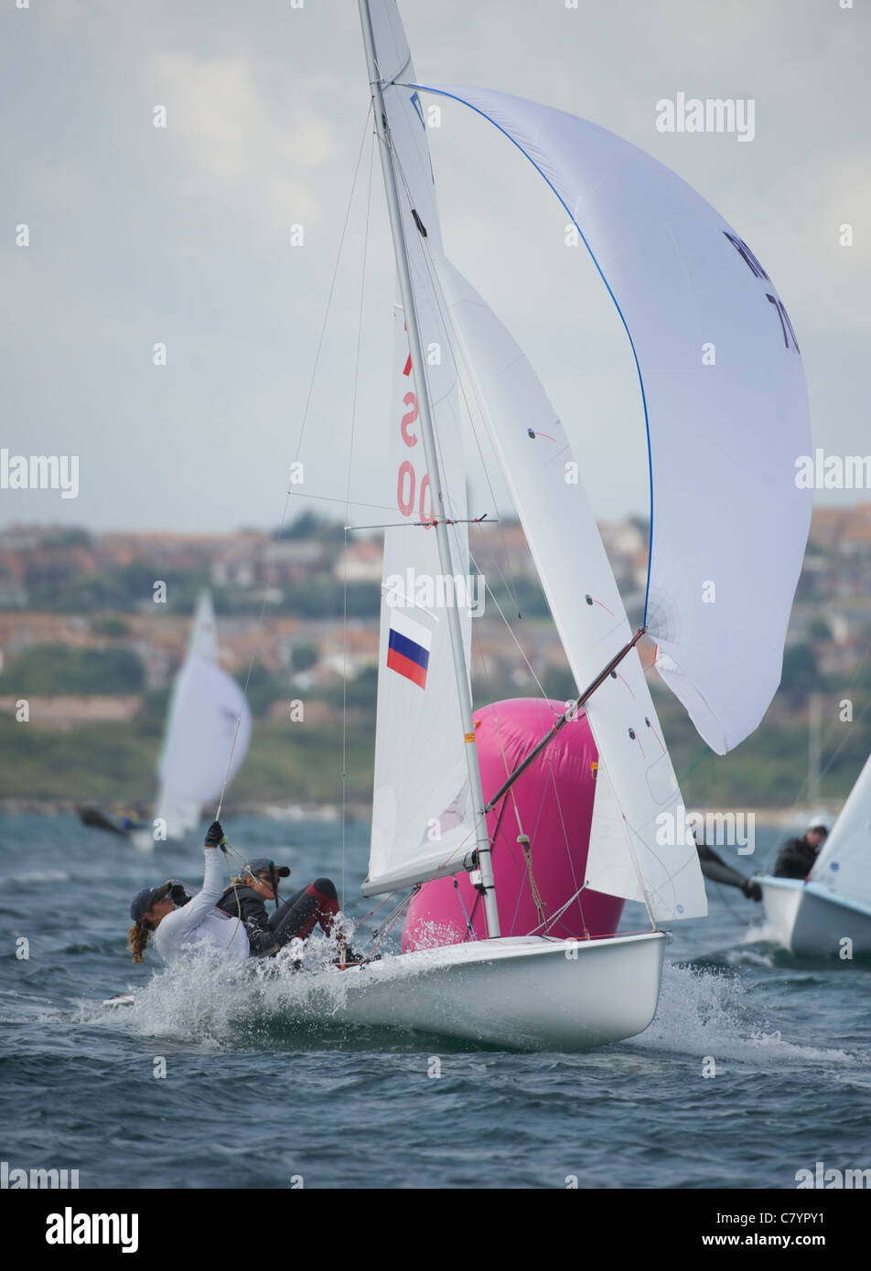 Womens two person dinghy hi-res stock photography and images - Alamy