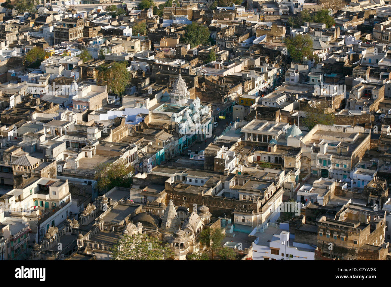 Aerial view of Kuchaman City. Picture by James Boardman Stock Photo - Alamy