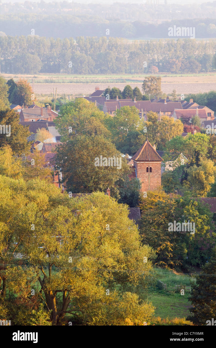 The North Lincolnshire village of Bonby on a sunny September evening ...