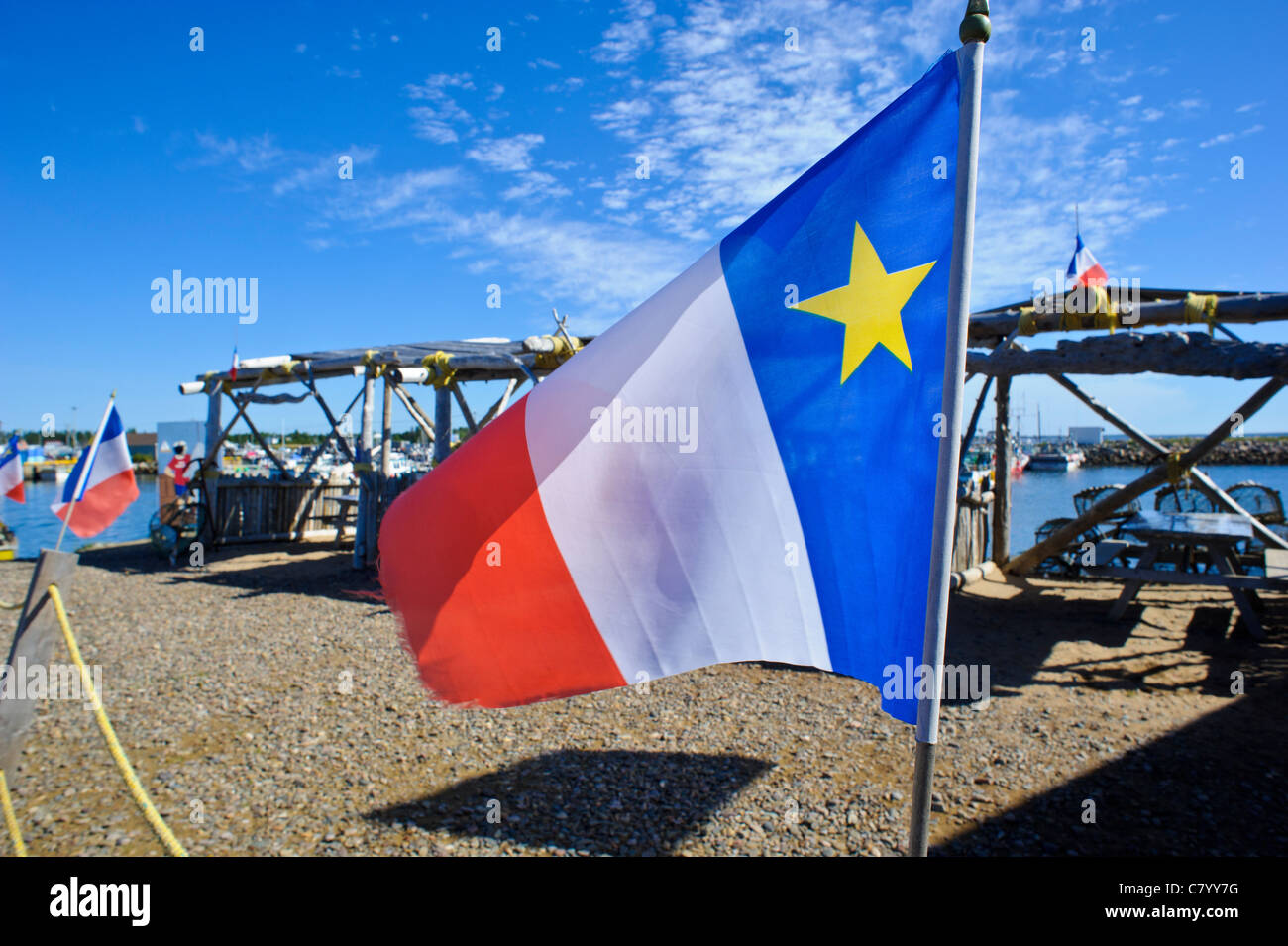 Acadian flag hi-res stock photography and images - Alamy