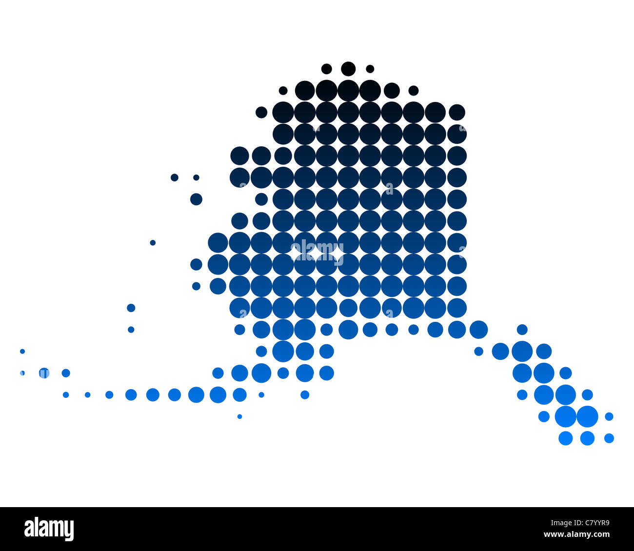 Map of Alaska Stock Photo - Alamy