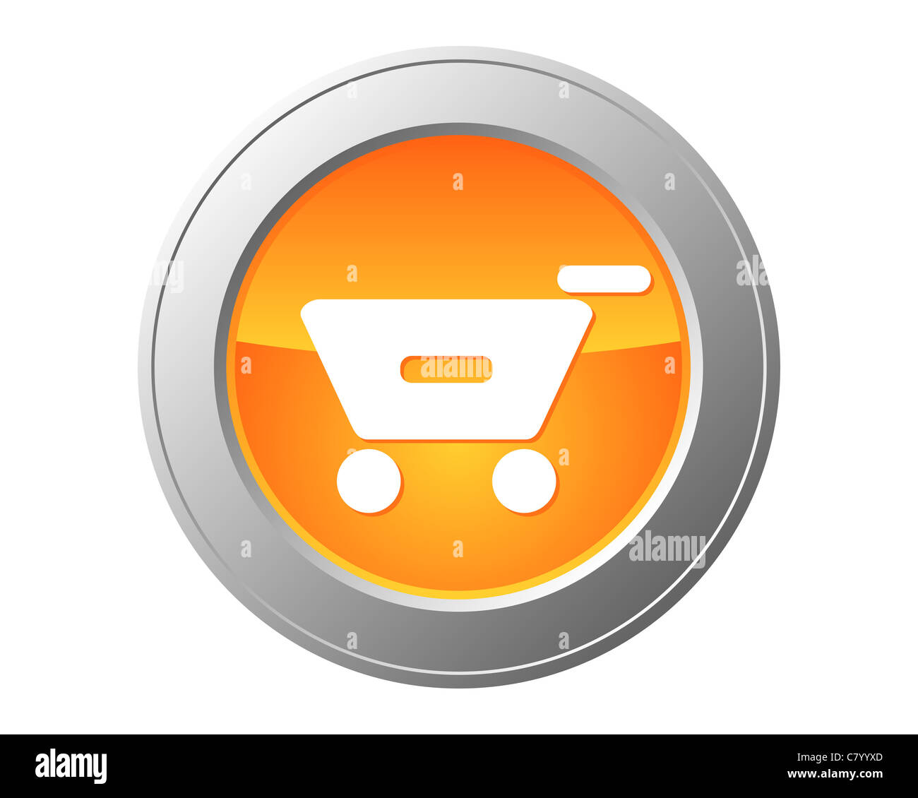 Shopping cart button Stock Photo - Alamy