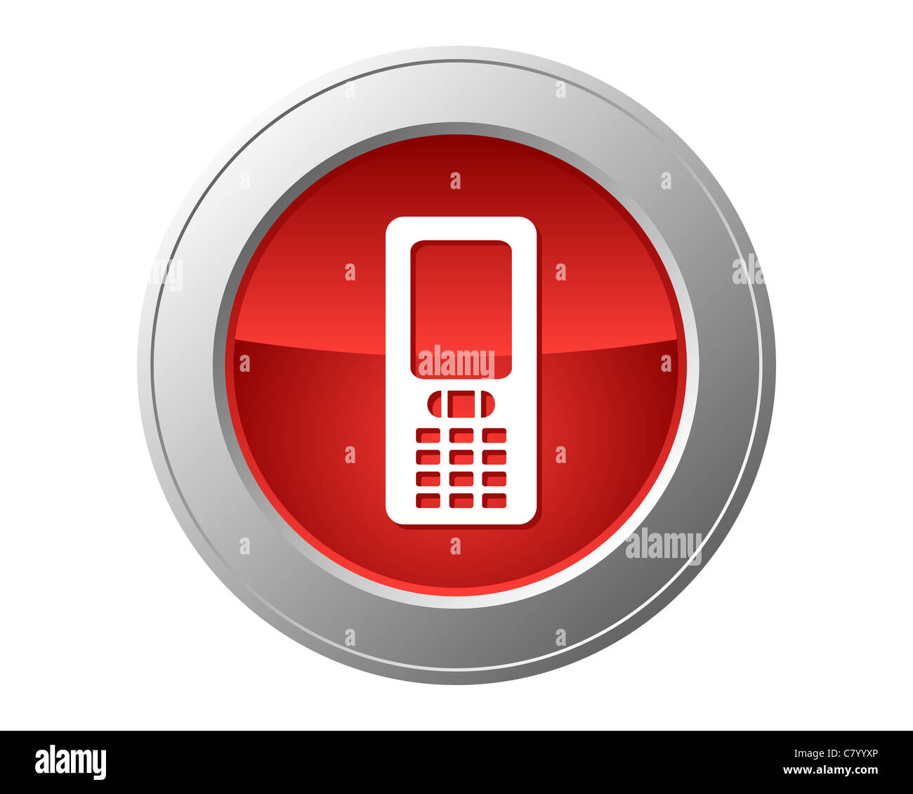 Mobile phone button Stock Photo - Alamy