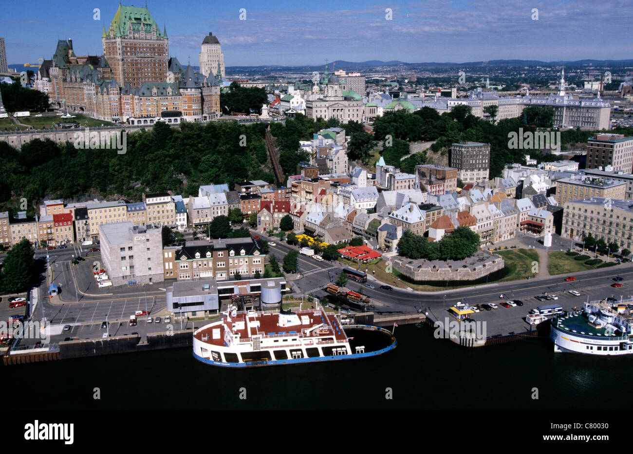 Canada, Quebec City aerial view Stock Photo - Alamy