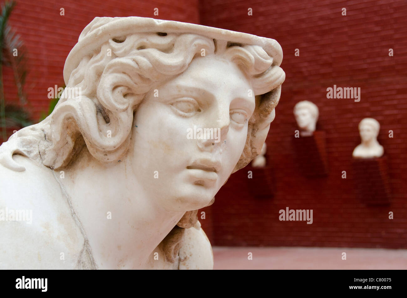 Turkey, Ephesus. Ephesus Museum. Statue of resting warrior, 69-96 A.D ...