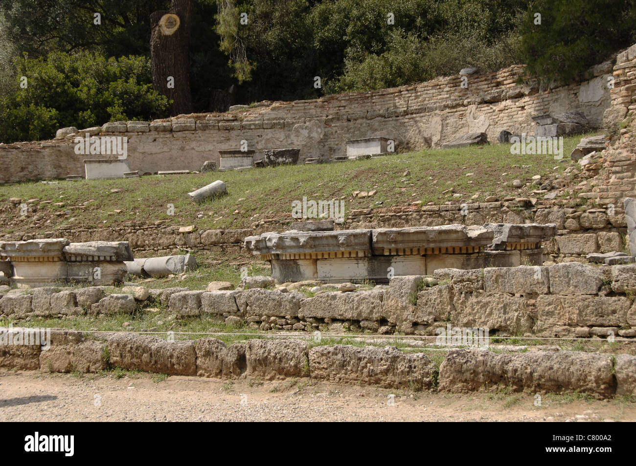 Greek Art. Nymphaeum of Herodes Atticus. Built around the year 160 ...