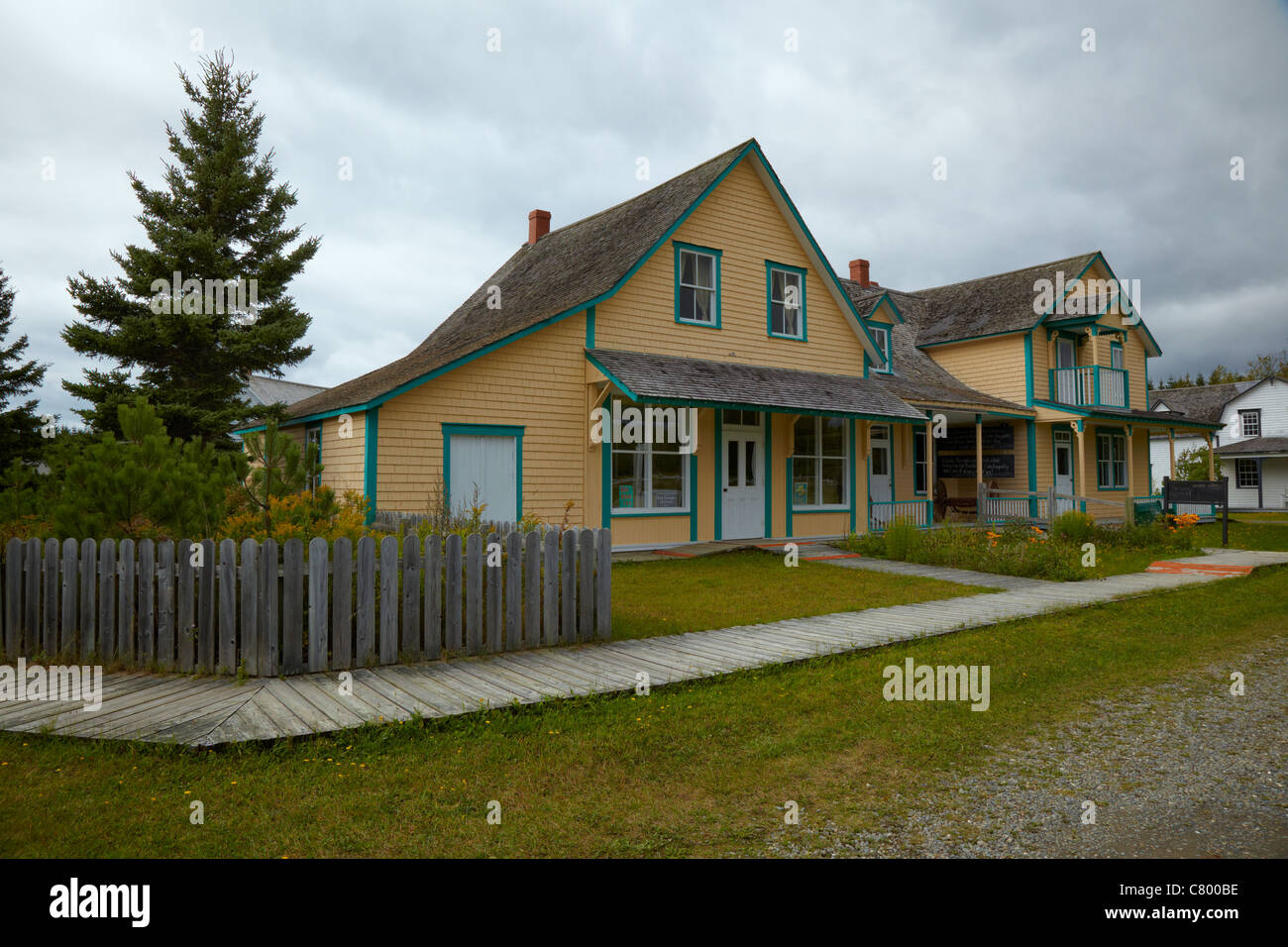Gaspesian British Heritage Village, New Richmond, Quebec, Canada Stock ...