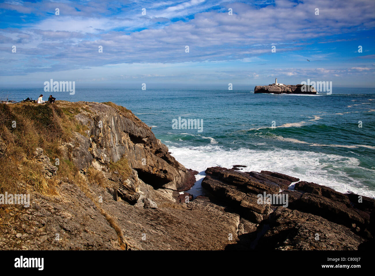 Lighthouse at the mouro island hi-res stock photography and images - Alamy