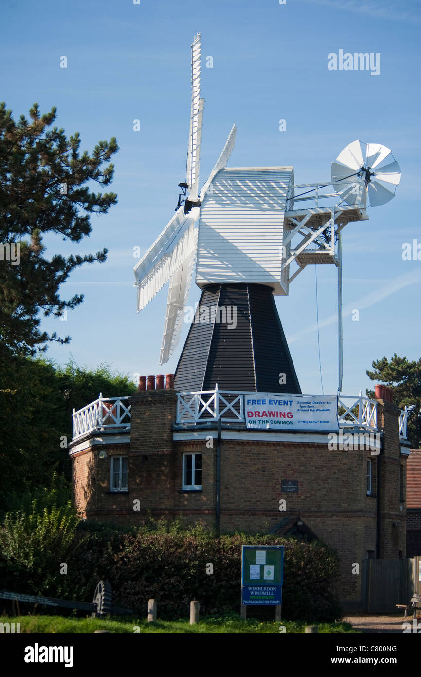 The windmill museum at Wimbledon common Stock Photo - Alamy