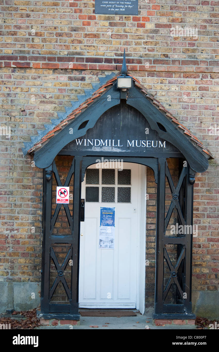 The windmill museum at Wimbledon common Stock Photo - Alamy