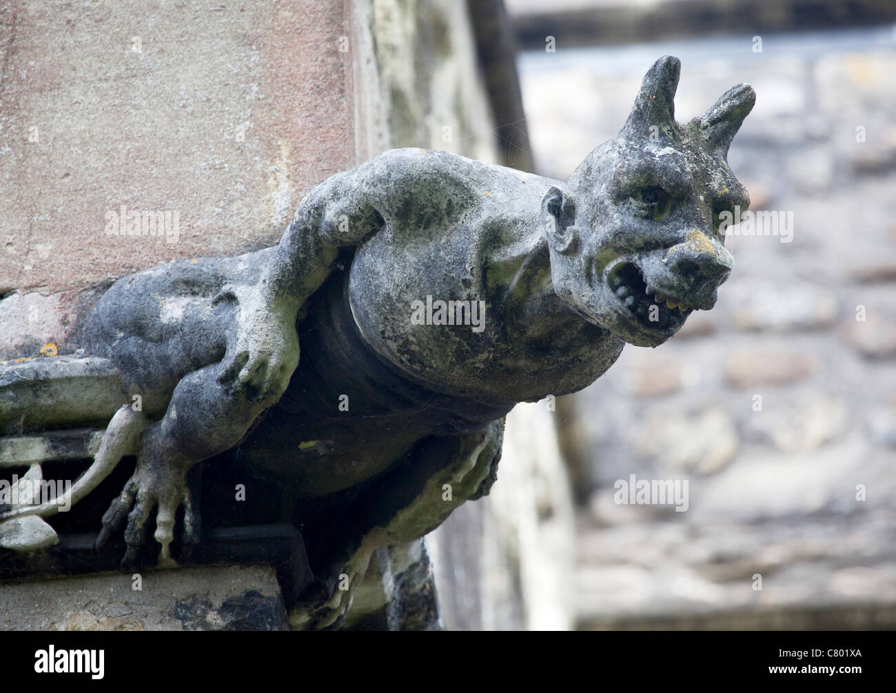 Gargoyle or Grotesque Llandaff Cathedral Cardiff Stock Photo - Alamy