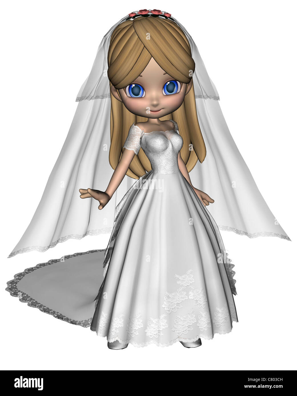 Cute Toon Bride Stock Photo - Alamy