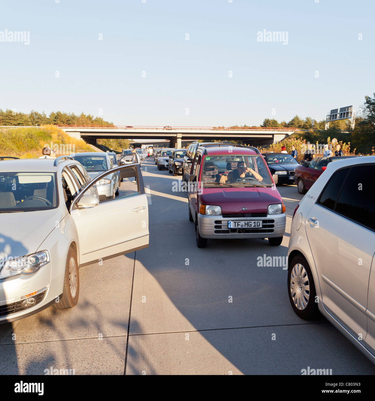 Interstate traffic closure hi-res stock photography and images - Alamy