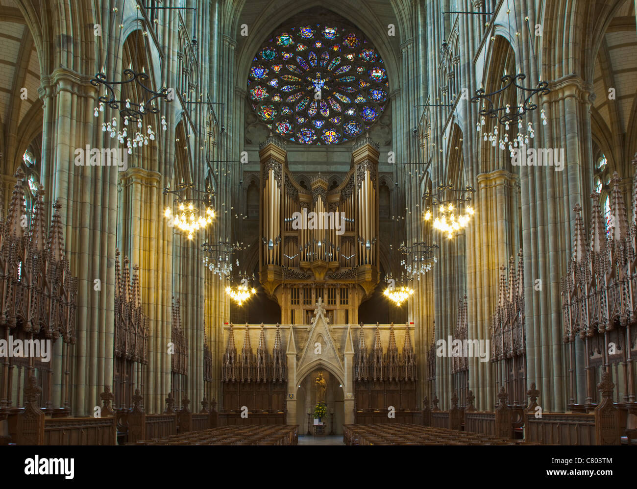 Lancing college chapel rose window hi-res stock photography and images ...