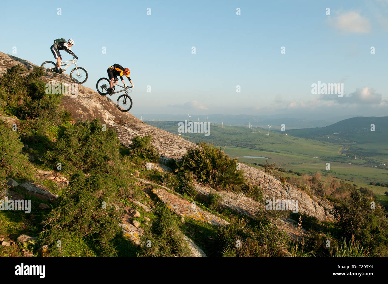 Mountain biking in southern Spain Stock Photo - Alamy