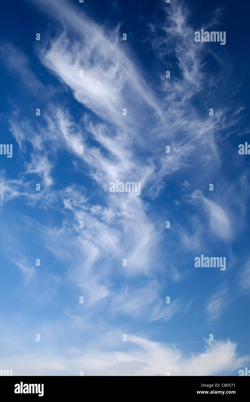 Cloud formations in blue sky Stock Photo - Alamy