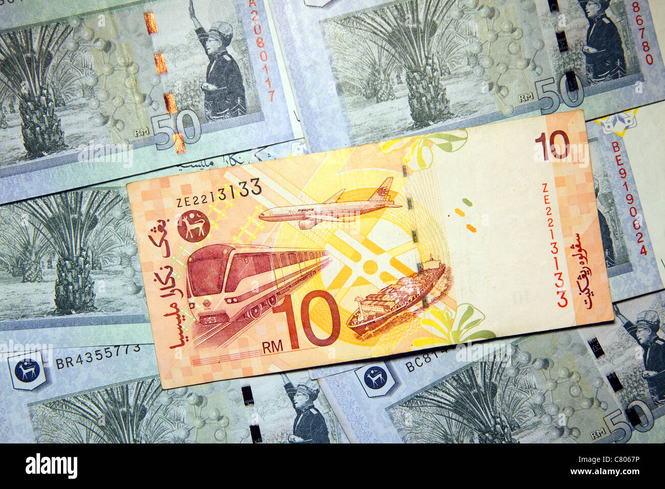 Malaysian ten and fifty ringgit notes, Malaysia, Southeast Asia, Asia ...