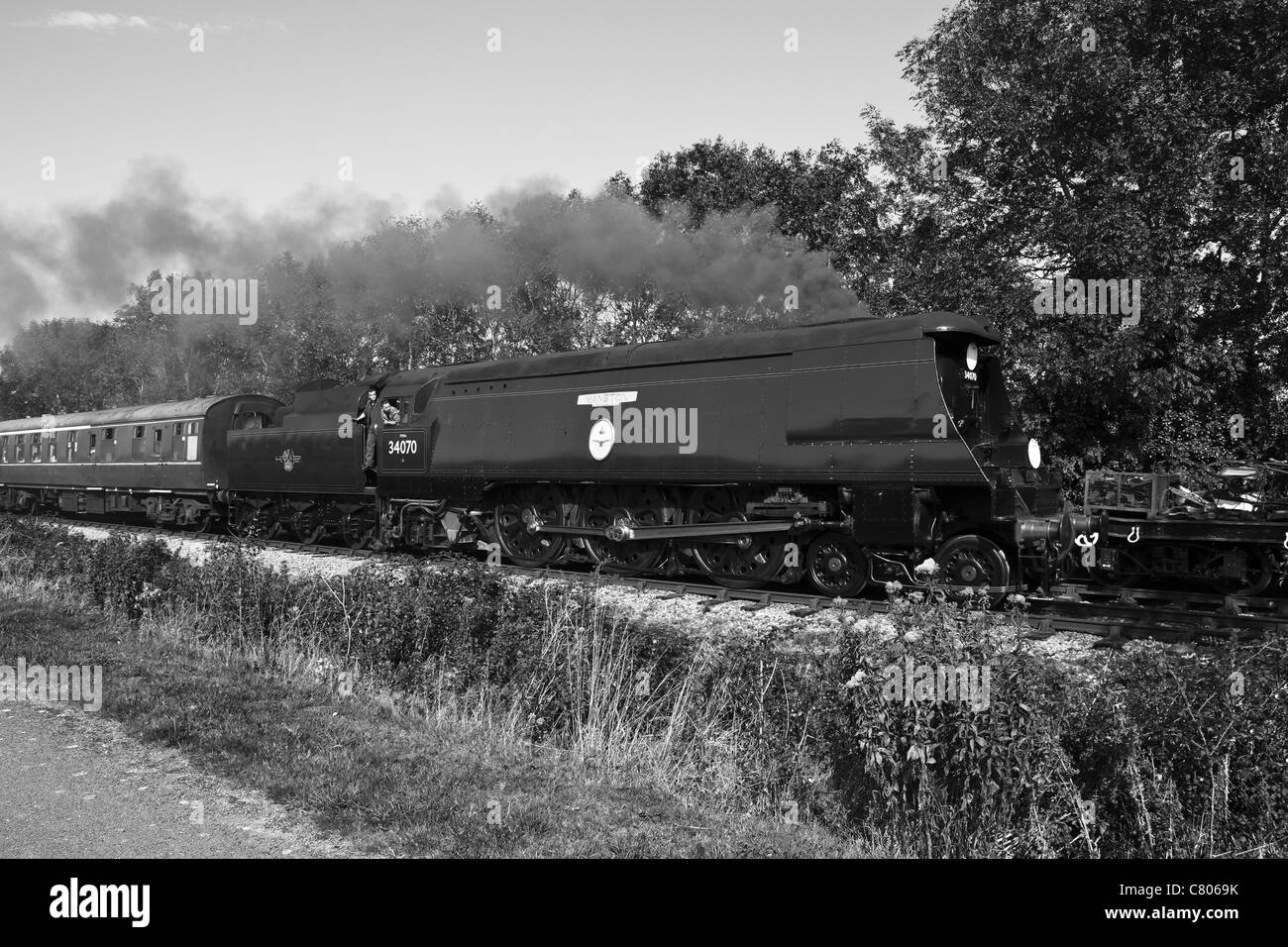 West england great steam Black and White Stock Photos & Images - Alamy