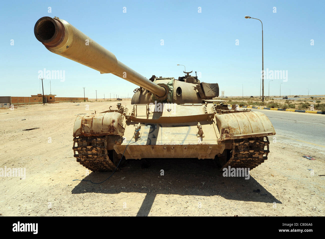 Destroyed tank libyan desert hi-res stock photography and images - Alamy