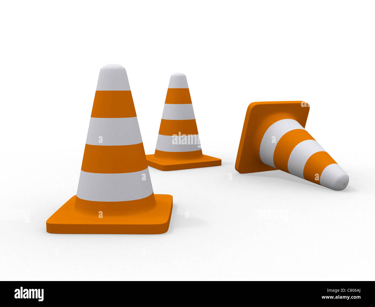 Cone zone Cut Out Stock Images & Pictures - Alamy