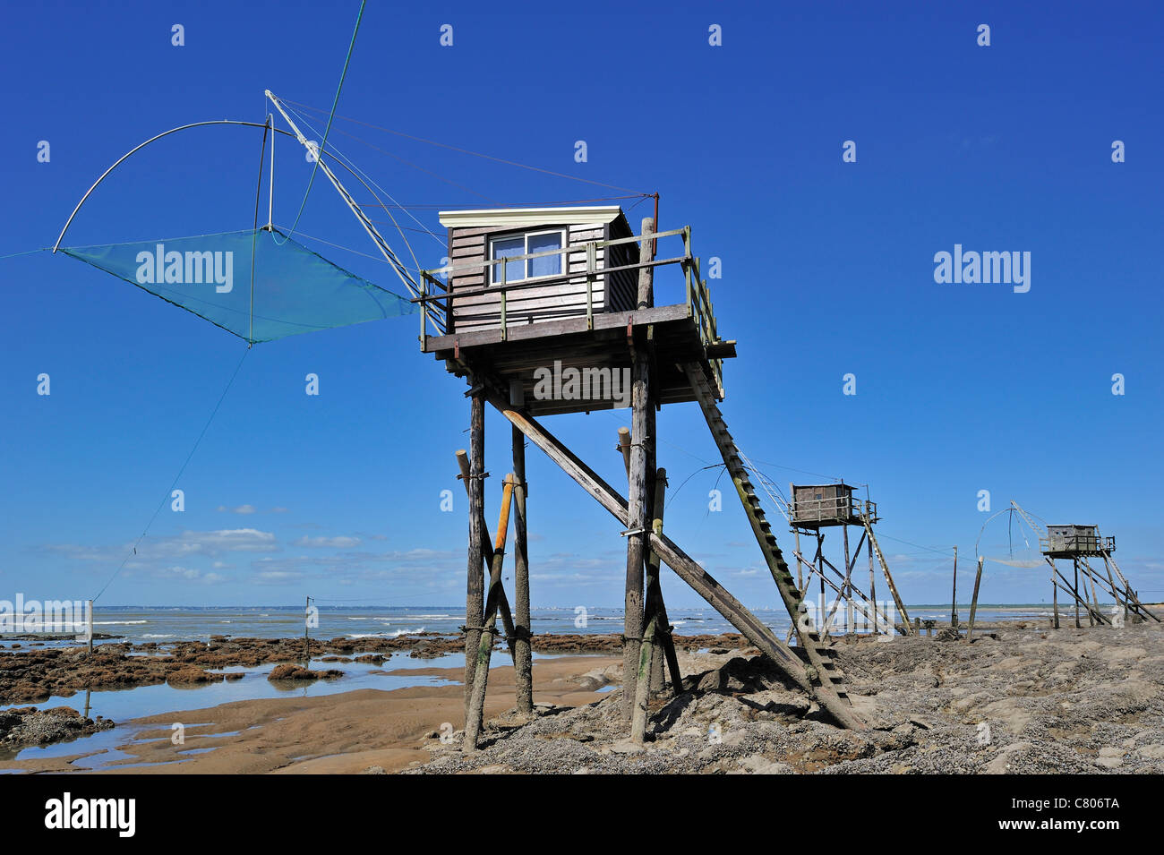 Fishing Huts Cabins Net Nets High Resolution Stock Photography and ...