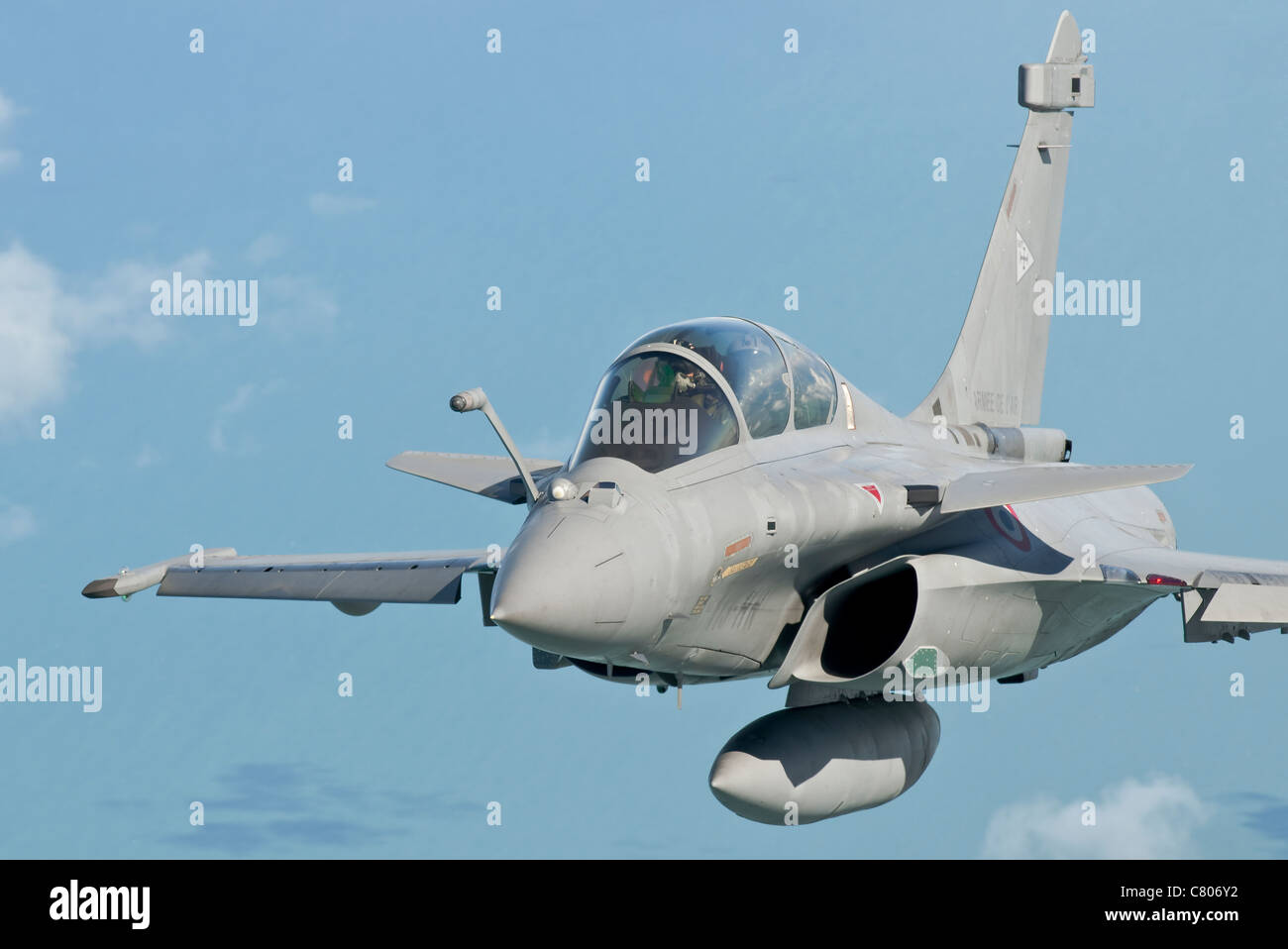A Dassault Rafale B of the French Air Force in flight over Brazil ...