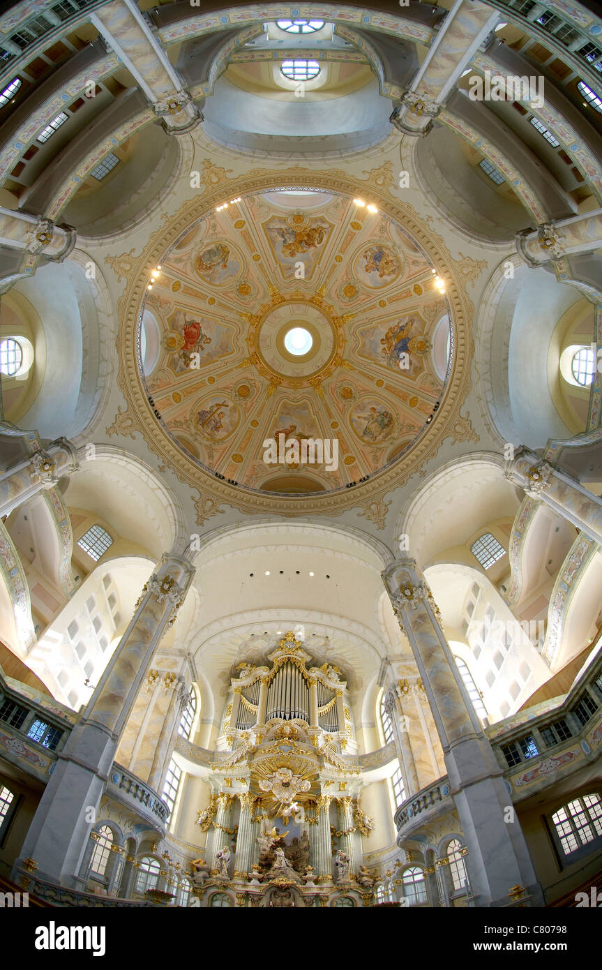 Dresden frauenkirche church inside hi-res stock photography and images ...