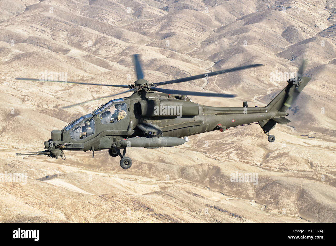 An Italian Army AW-129 Mangusta over Afghanistan Stock Photo - Alamy