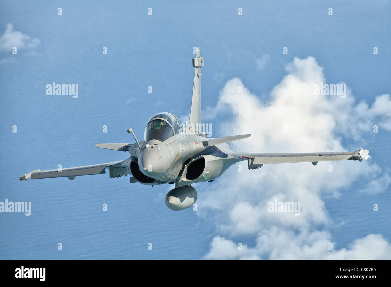 A Dassault Rafale of the French Air Force in flight over Brazil Stock ...