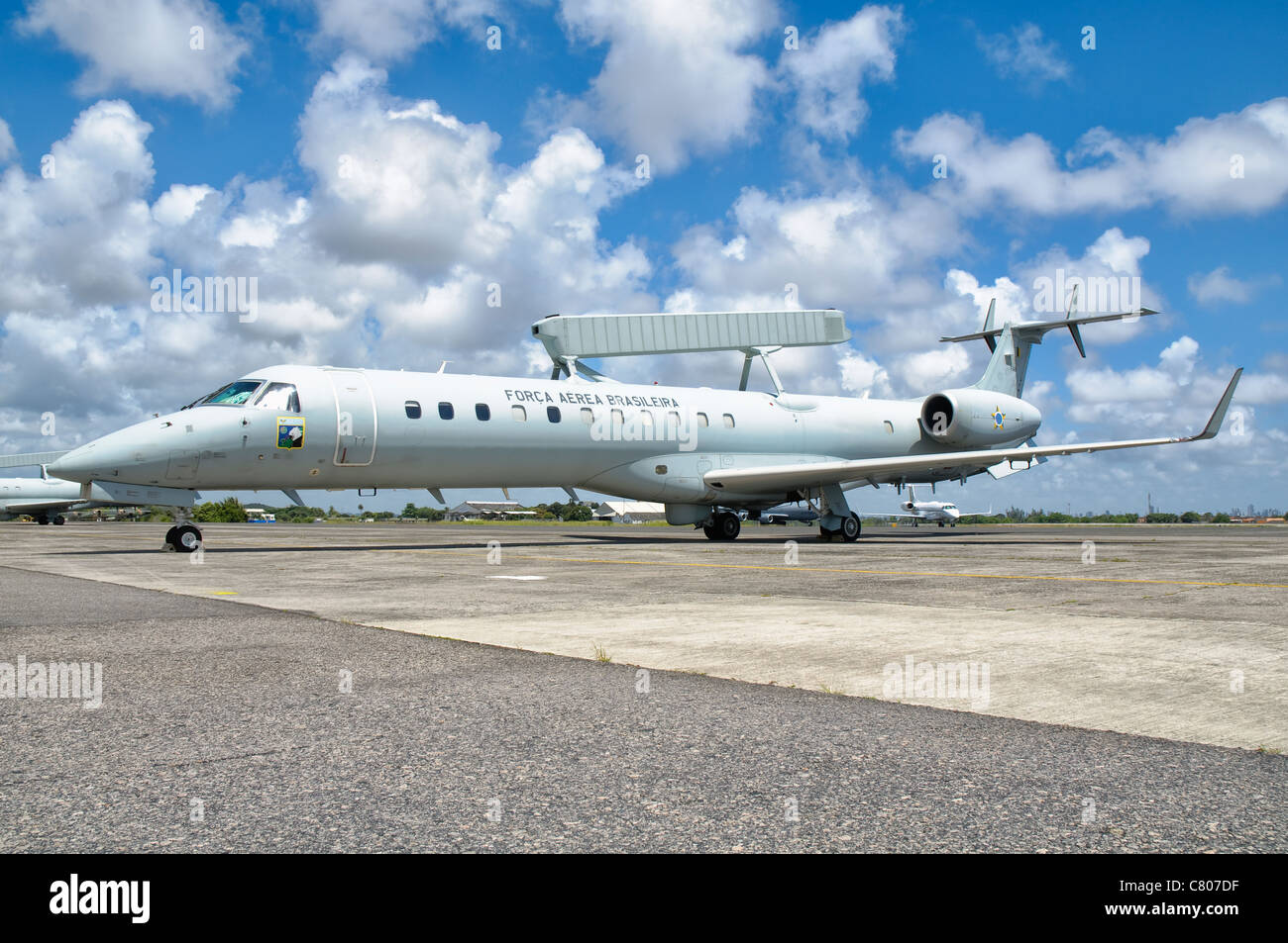 A Brazilian Air Force Embraer E-99 at Recife Air Force Base, Brazil ...