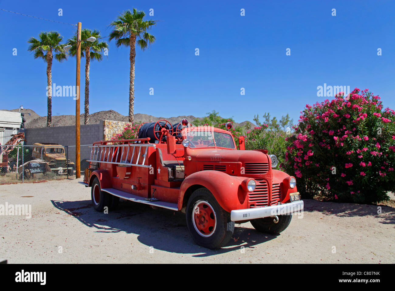 An Old Fire Engine at General Patton Memorial Museum California USA ...