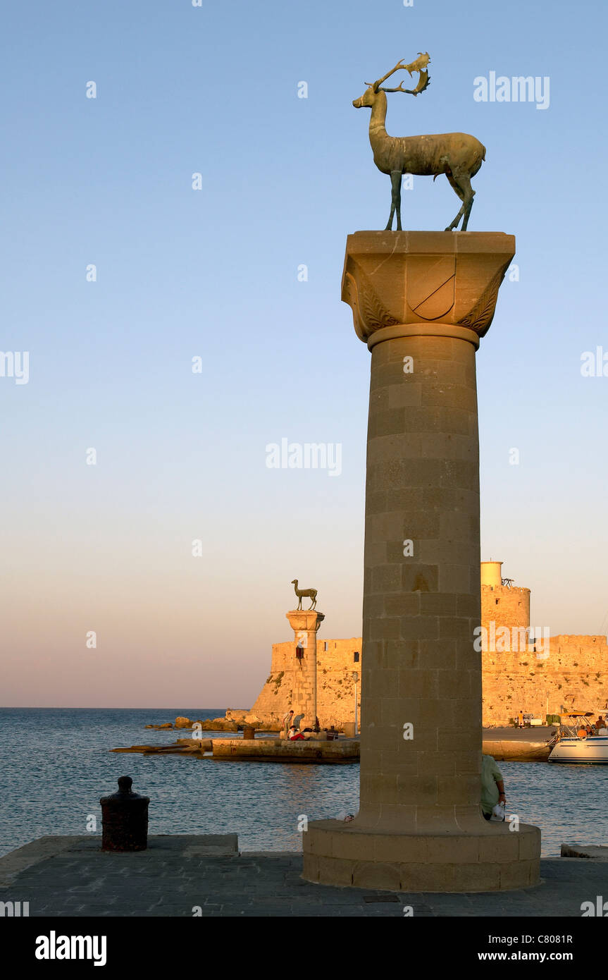 Mandraki harbors hi-res stock photography and images - Alamy