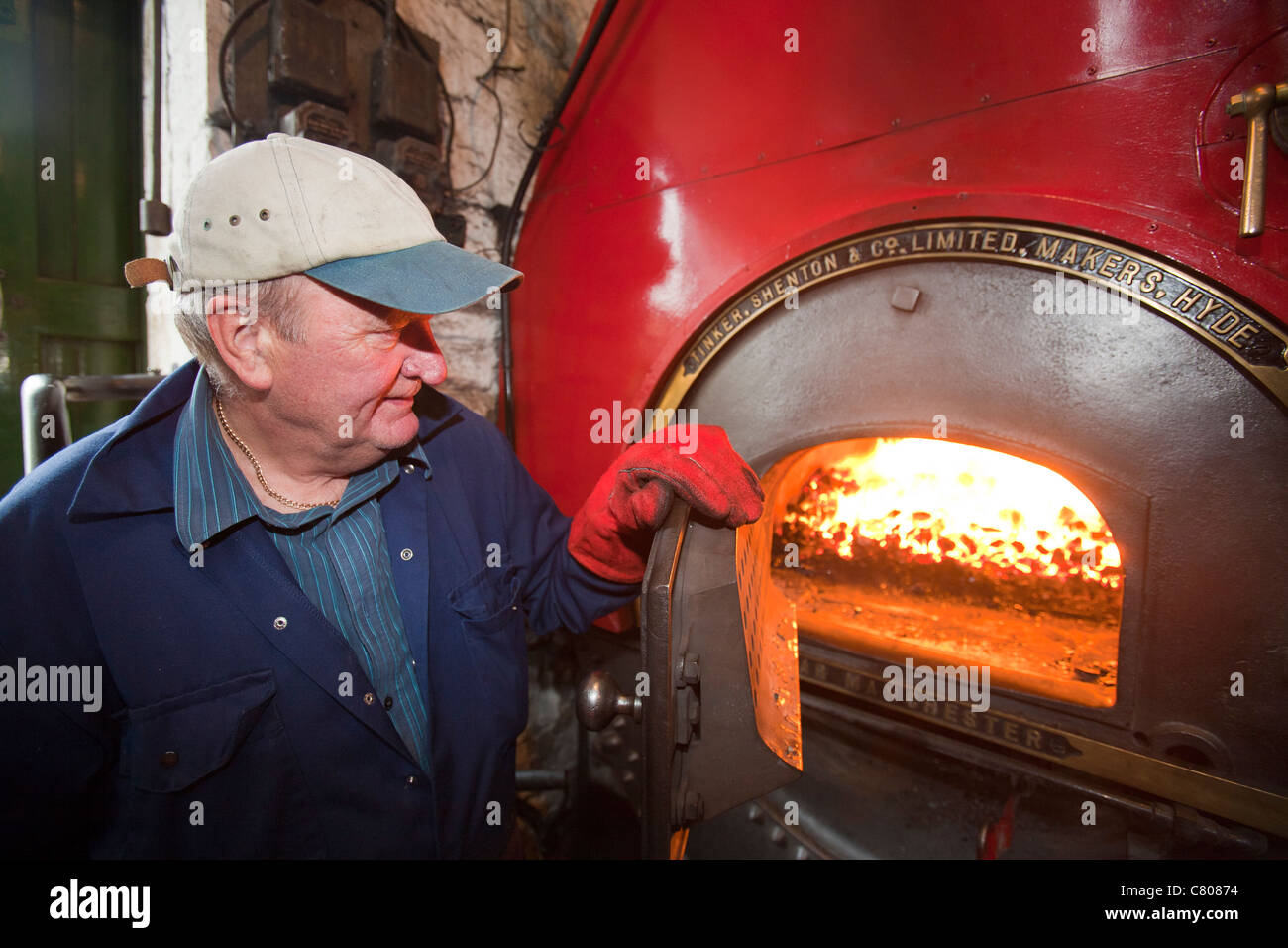 The boiler at Queens Mill in Burnley. The mill is powered by a steam ...