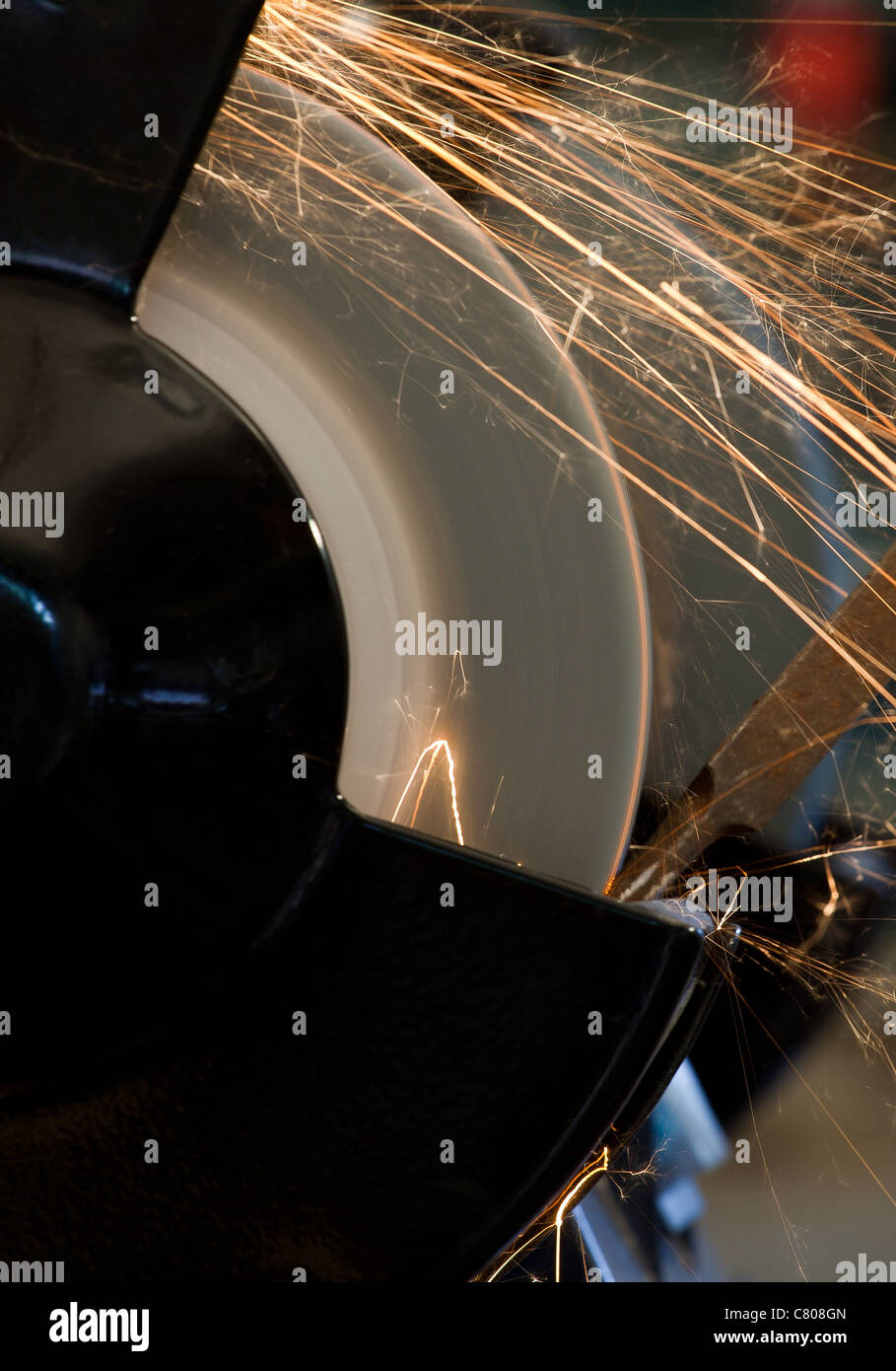 grinder with sparks Stock Photo - Alamy