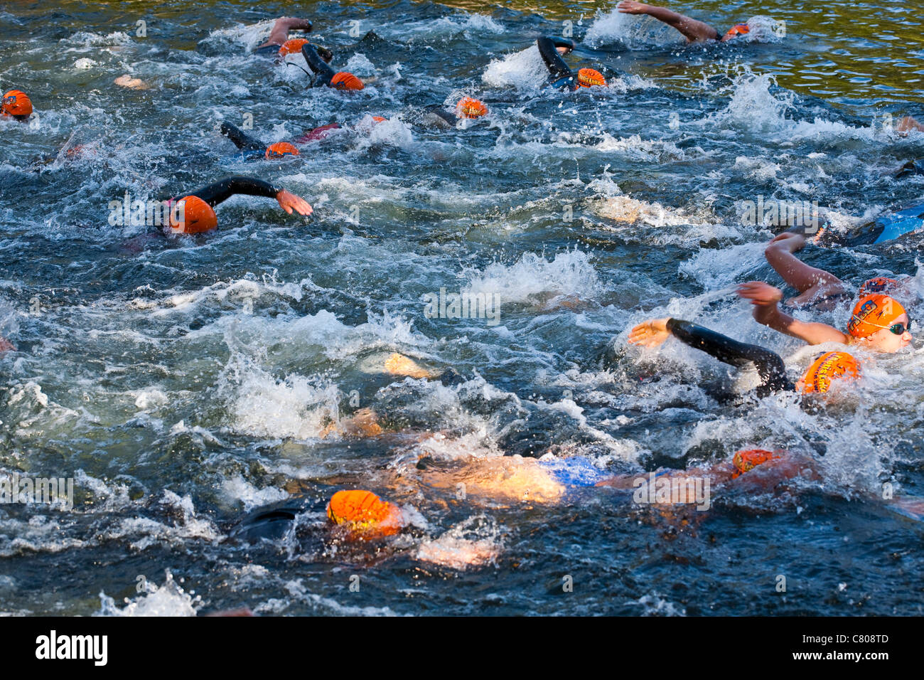 Female swimming open water hi-res stock photography and images - Alamy
