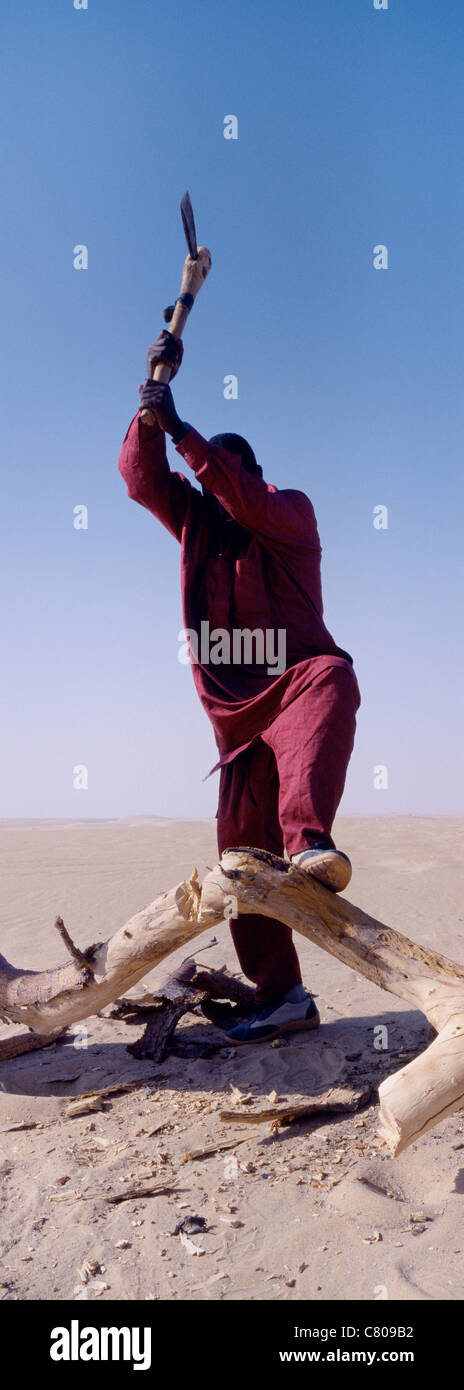 Chopping wood africa hi-res stock photography and images - Alamy