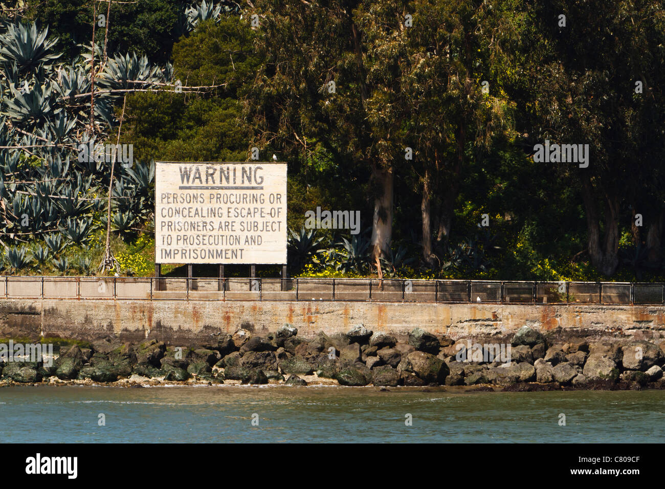Alcatraz prison sign hi-res stock photography and images - Alamy