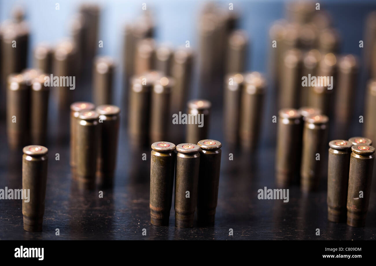 Stainless steel 9mm pistol magazine hi-res stock photography and images ...