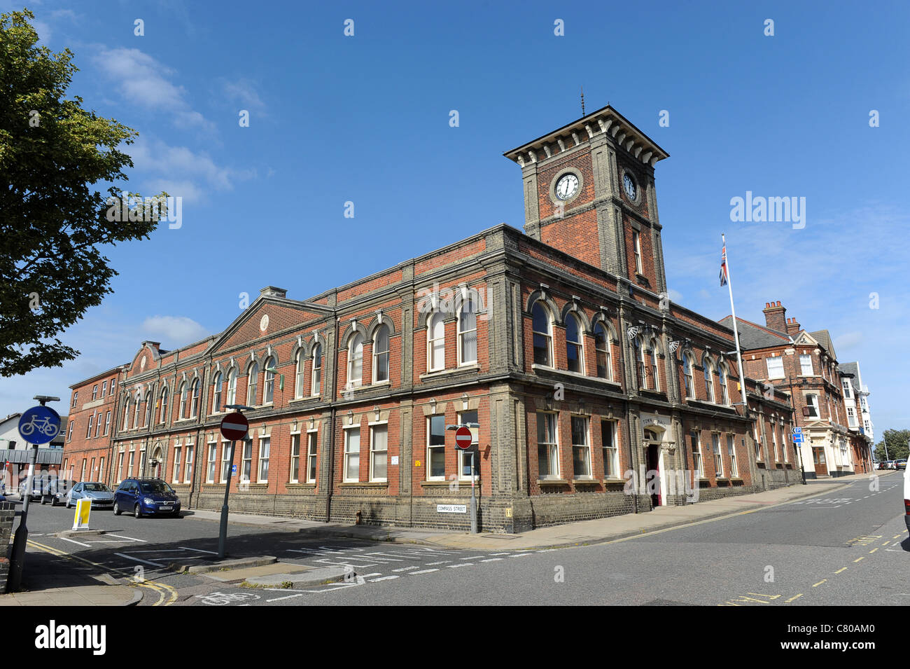 Lowestoft old Victorian Town Hall Suffolk England Uk Stock Photo - Alamy