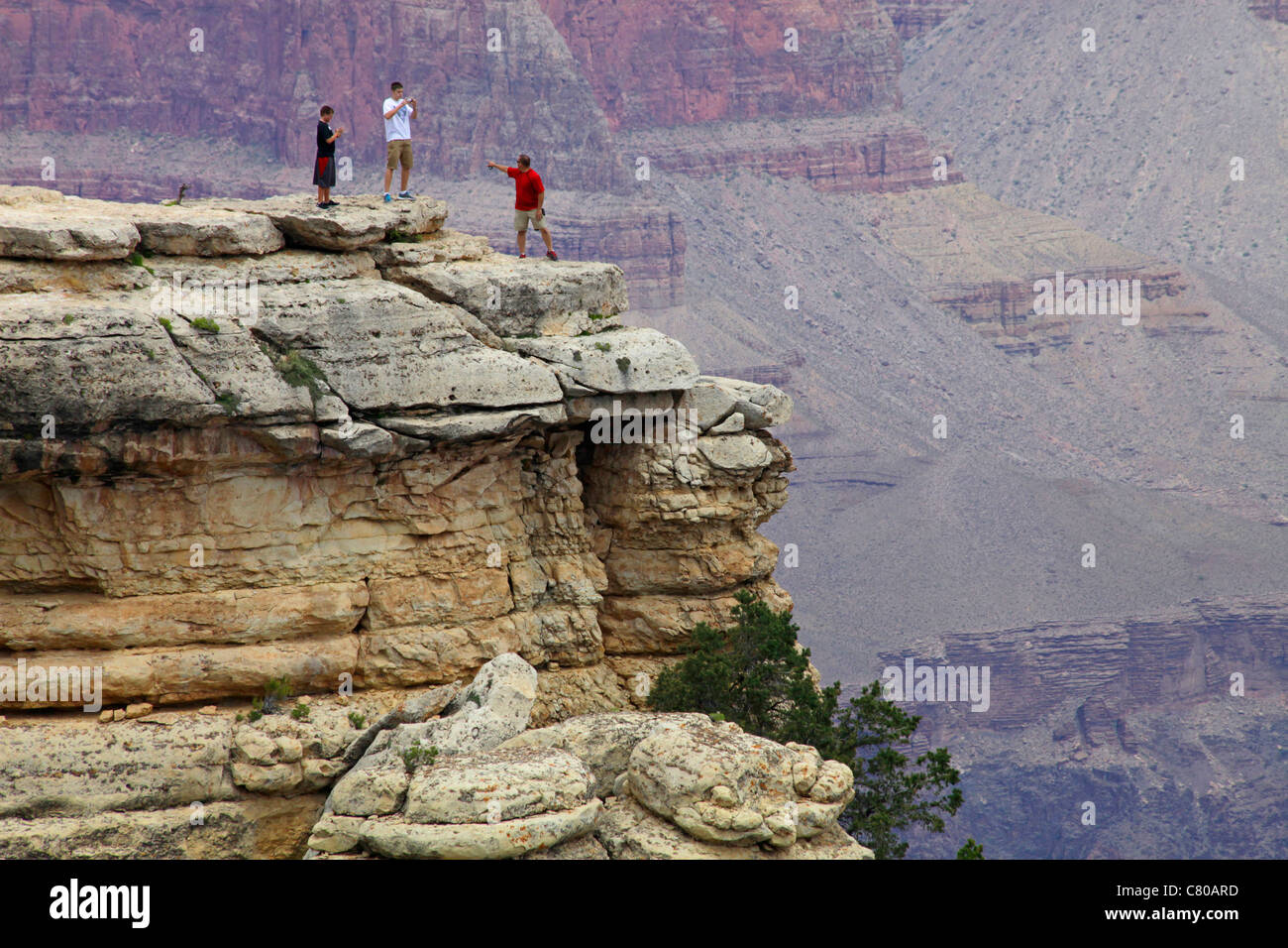 The Grand Canyon Landscape view from South Rim Arizona USA Stock Photo ...