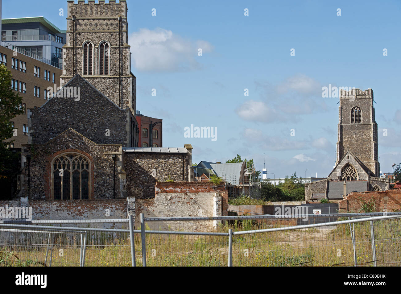 St Mary's at the Quay and St Peter's both disused Mariners churches ...