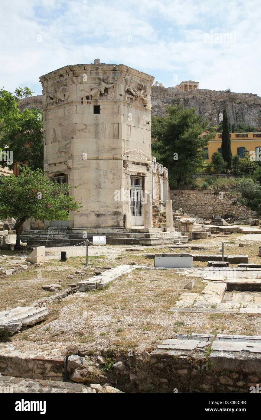 Tower of the Winds (Horologion or Aerides) in Athens, Greece Stock ...