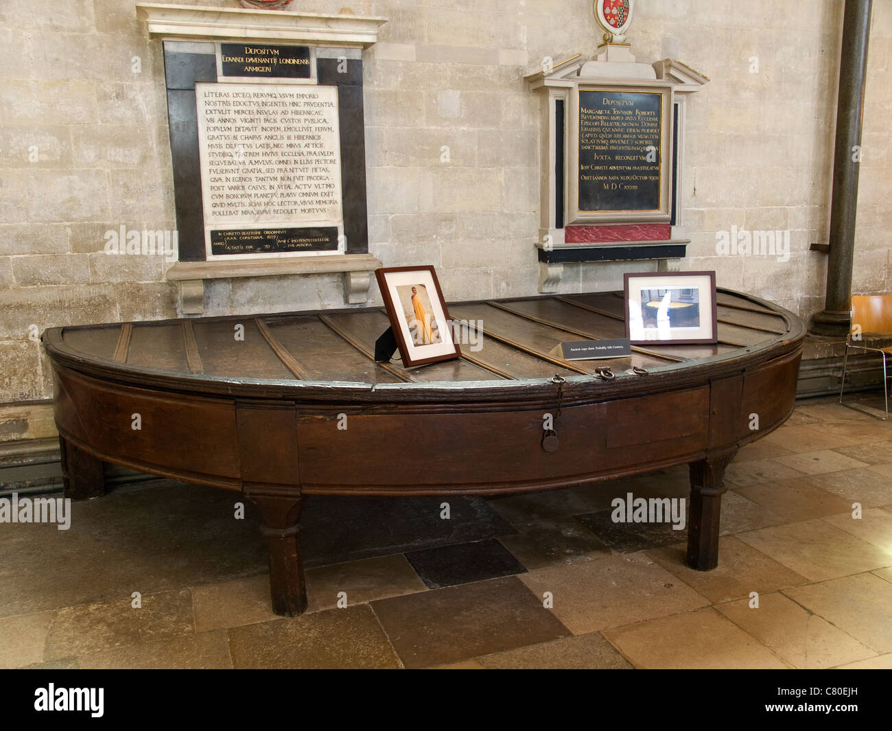 Ancient cope chest used to store vestments in Salisbury Cathedral ...