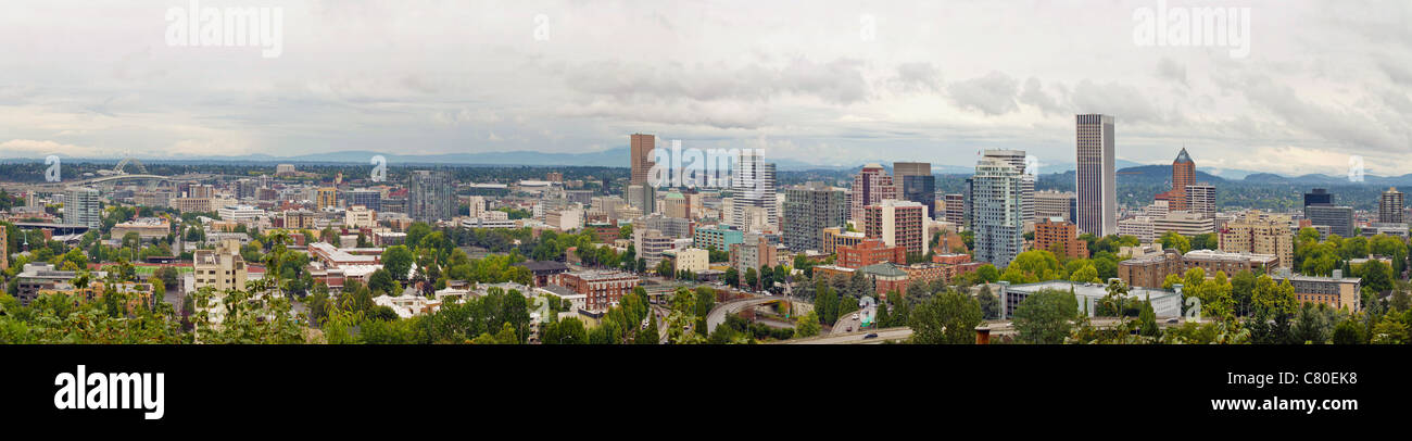 Portland skyline from west hills hi-res stock photography and images ...