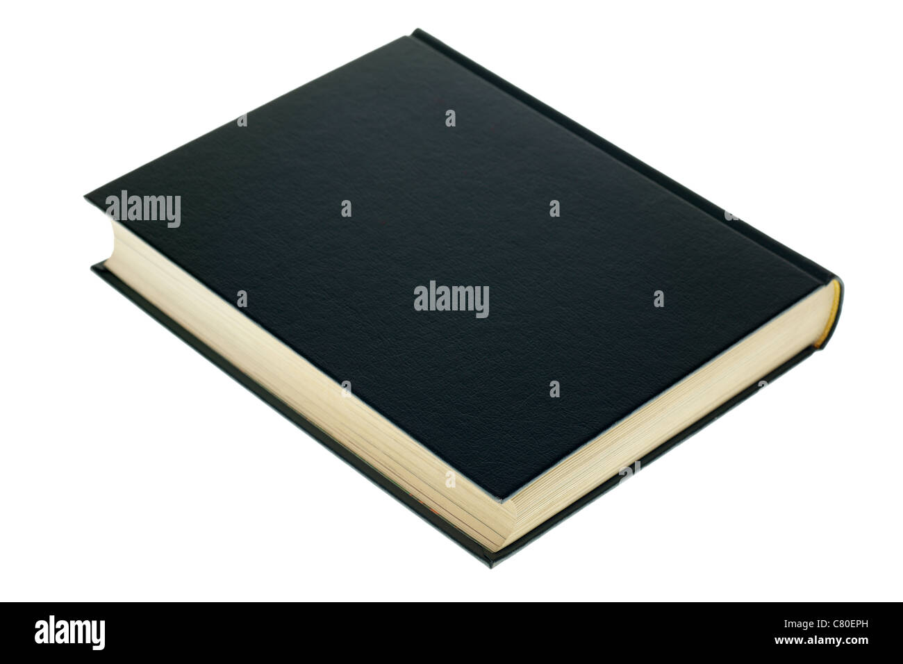 Closed book isolated on White Stock Photo - Alamy