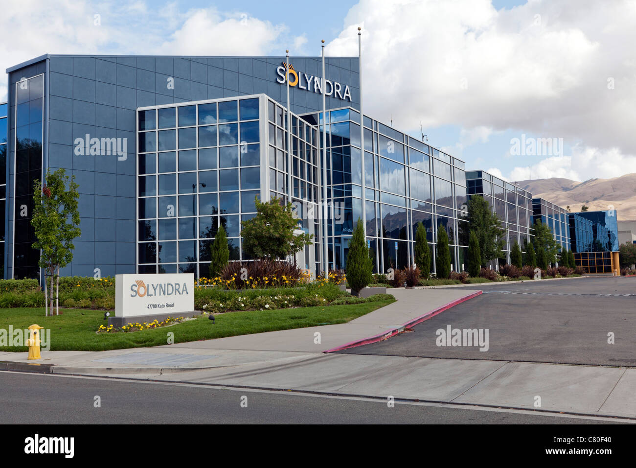 Solyndra Headquarters Building on Kato Road in Fremont, California, USA ...