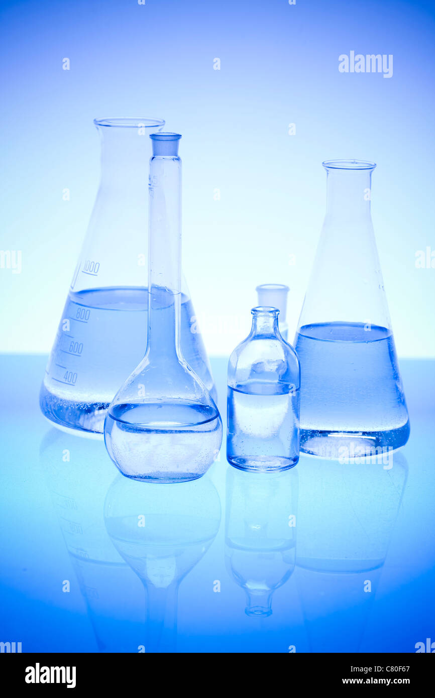 Biochemistry Laboratory and glass Stock Photo - Alamy
