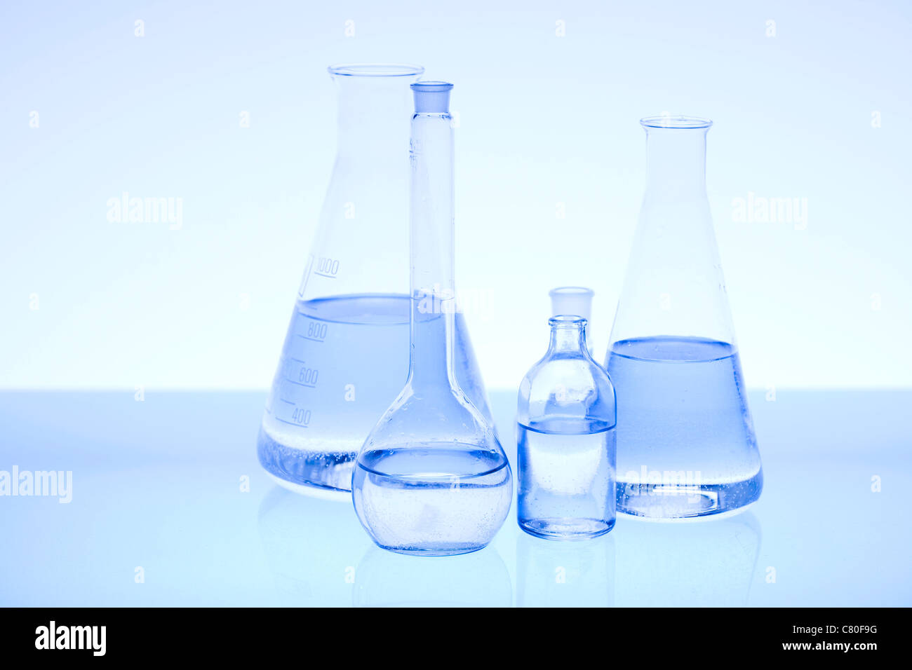 Glass in laboratory Stock Photo - Alamy