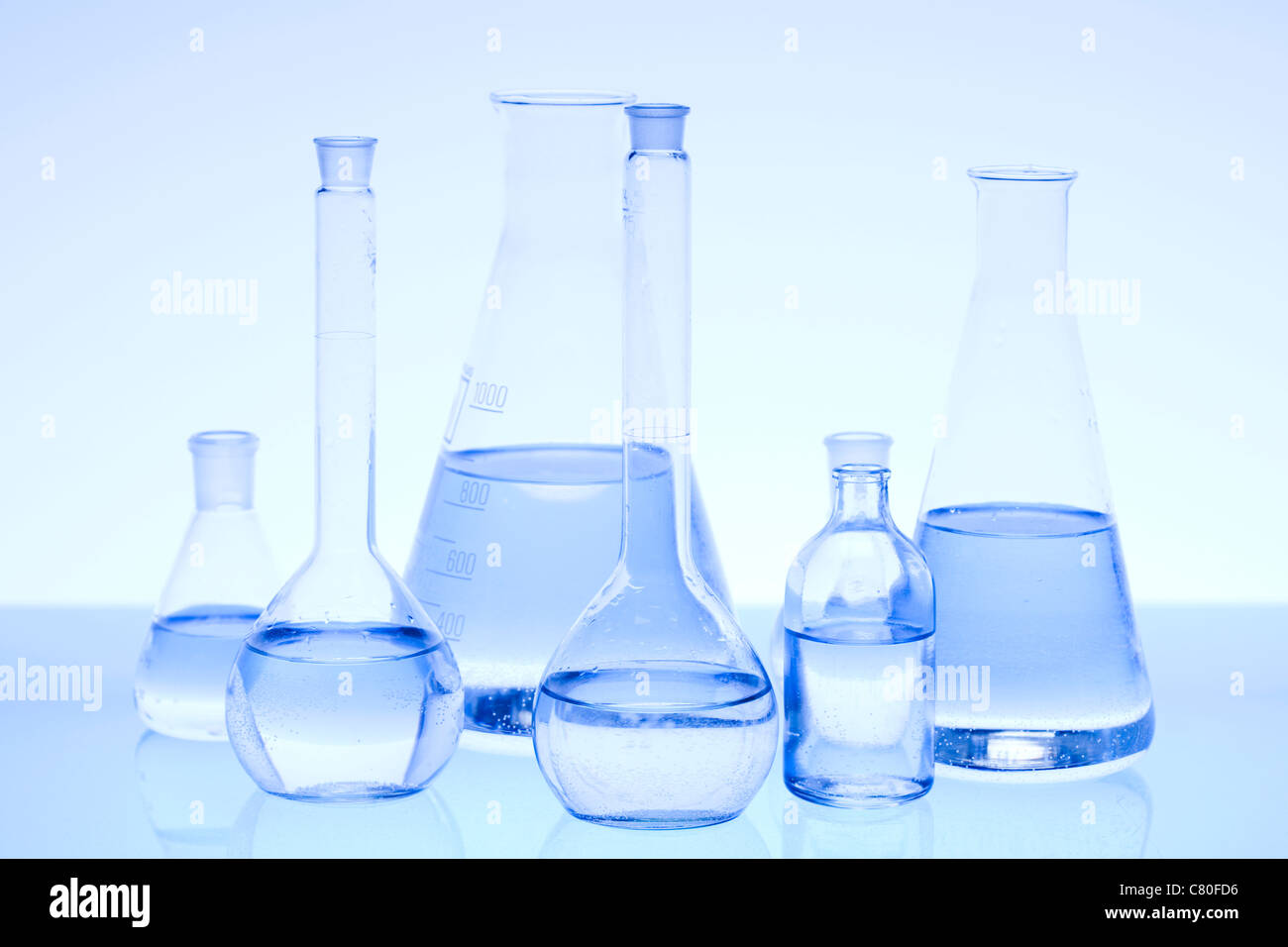 Glass in laboratory Stock Photo - Alamy